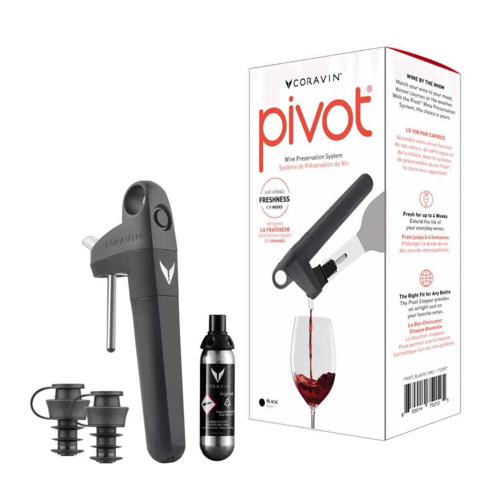 CORAVIN "Pivot Wine Preservation System Black" rinkinys - Prike