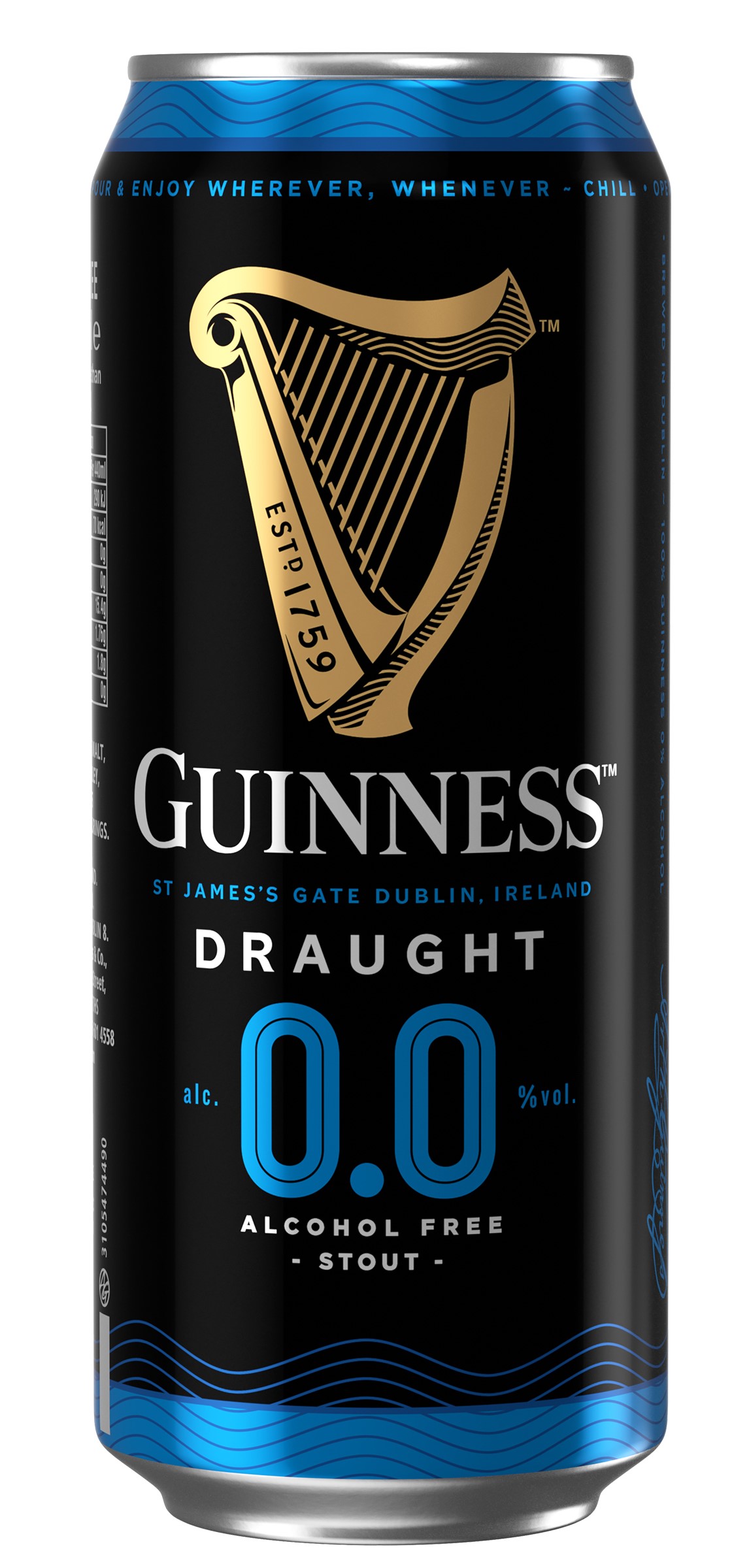 GUINNESS Draught 0.0% 0.44L nealkoholinis alus - Prike