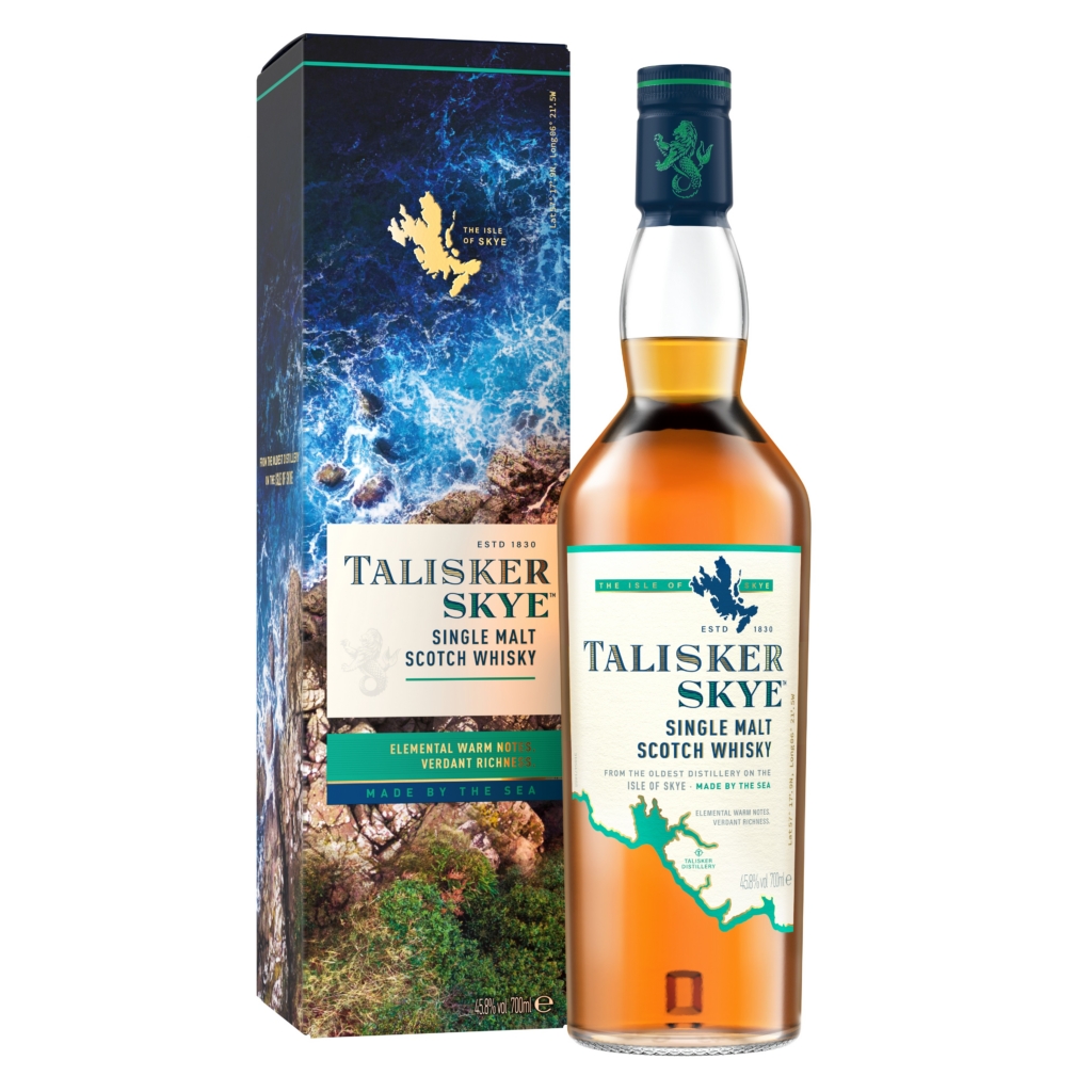 TALISKER Skye 0.7L škotiškas vieno salyklo viskis su dėžute - Prike