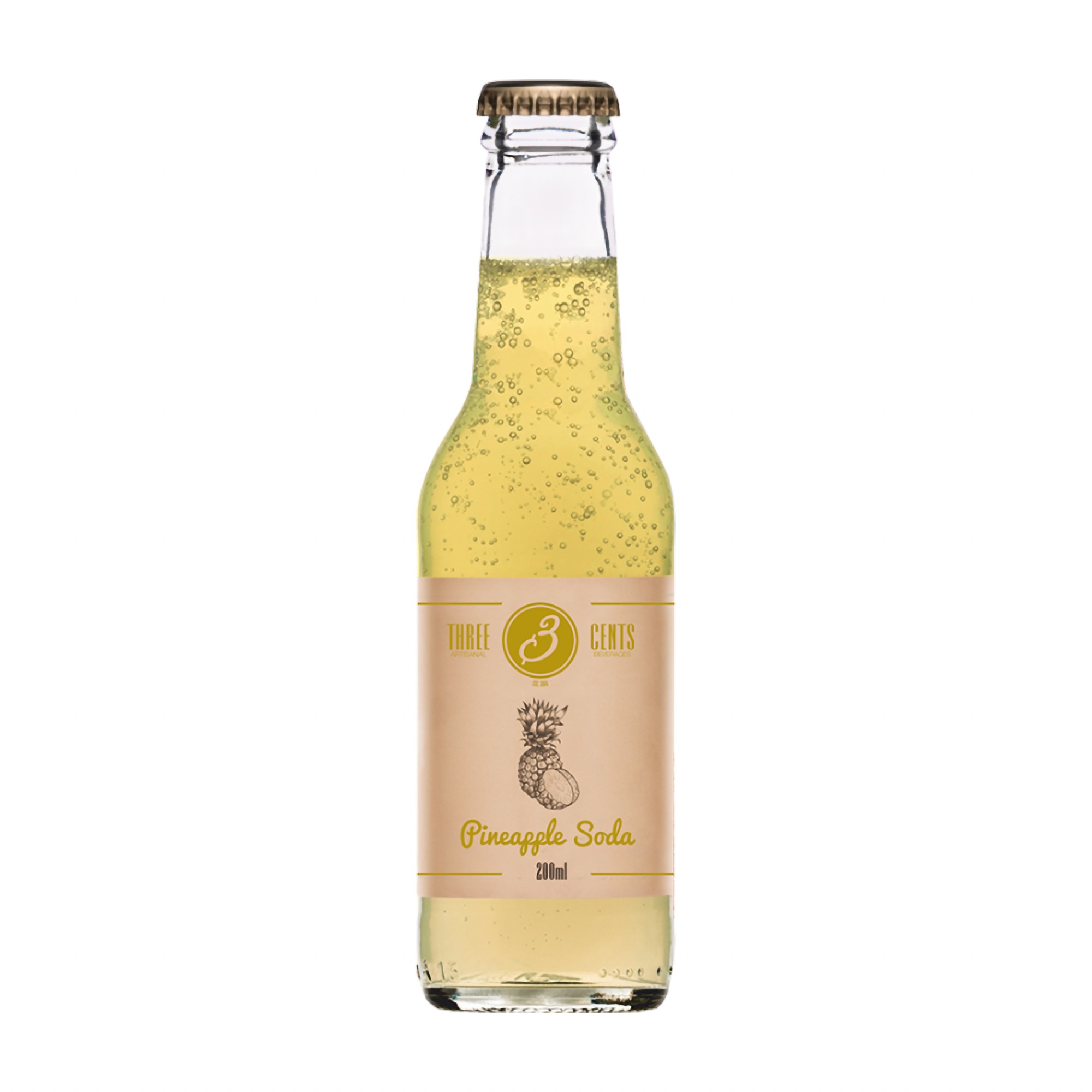 THREE CENTS Pineapple Soda limonadas - Prike