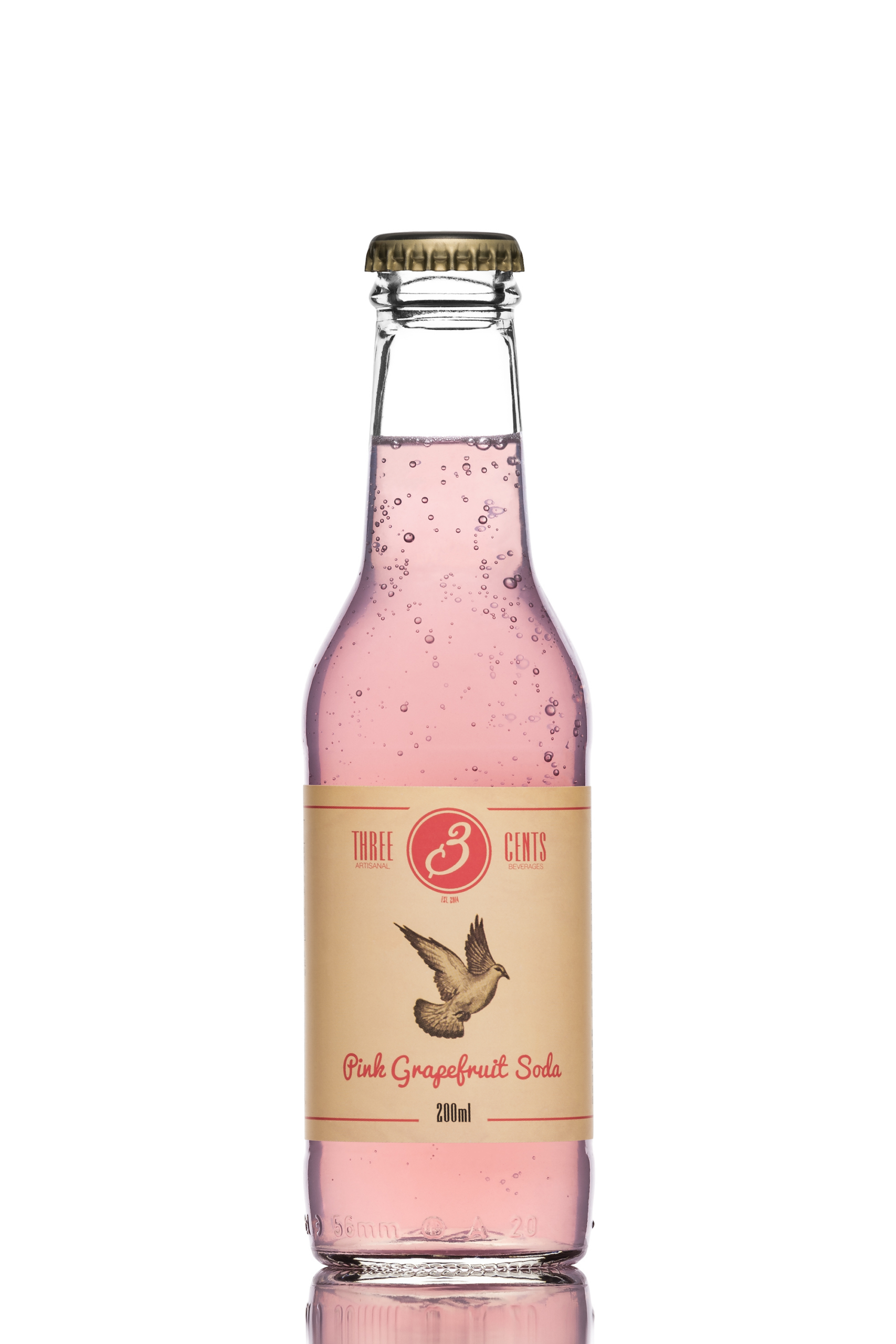 THREE CENTS Pink Grapefruit Soda limonadas - Prike